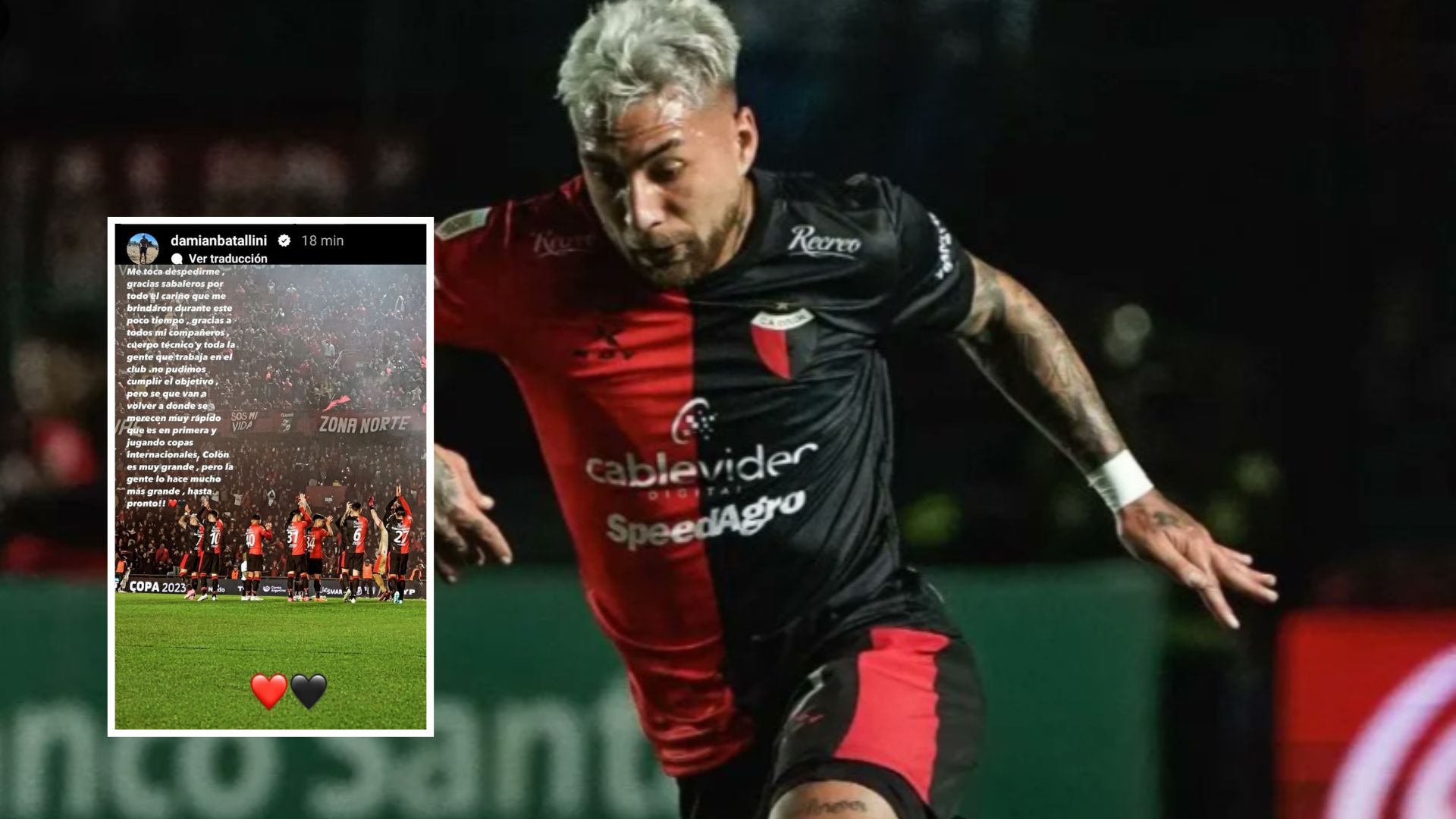 Damián Batallini se despidió de Colón: “Gracias sabaleros por todo el ...