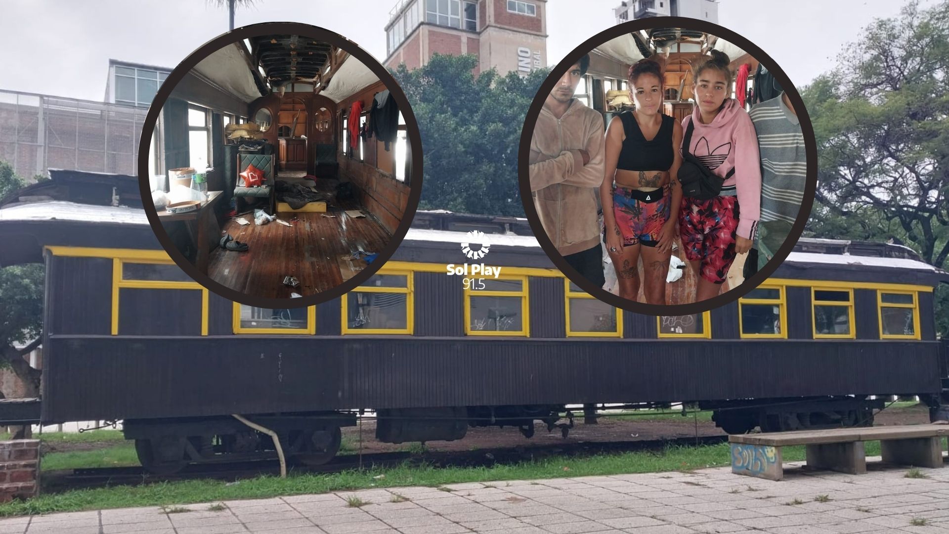 Un grupo de jóvenes vive dentro del tradicional Vagón ubicado a metros ...